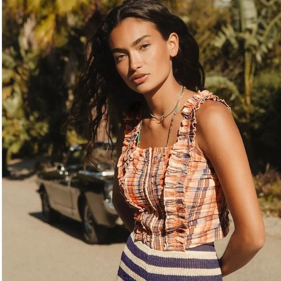 Anthropologie | Tops | Nwt Anthropologie X Verb Ruffled Tank | Poshmark
